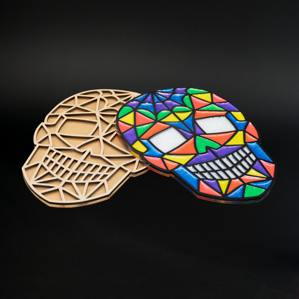 Geo Web Skull Template – Resi Art